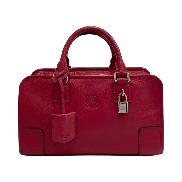 Loewe | Bags | Loewe Anagram Amazona 28 Leather Handbag Mini Boston Bag ...